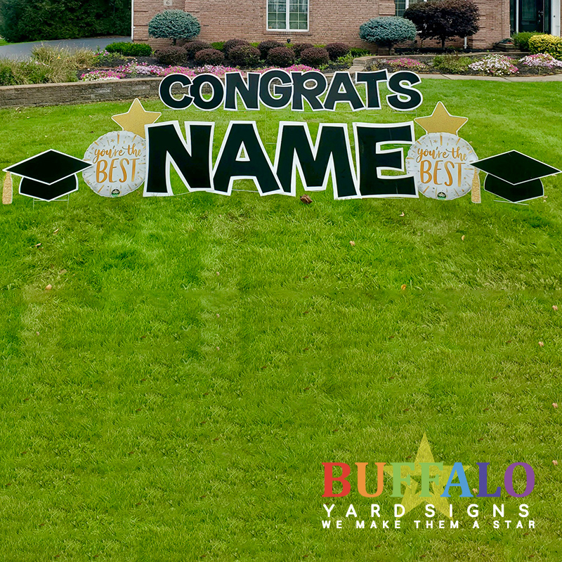 Mini “Congrats” Yard Sign - Buffalo Yard Signs